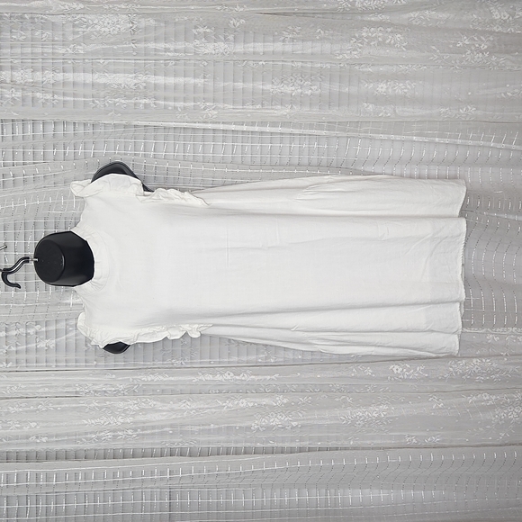 Mod Ref | Dresses | White Sleeveless Linen Blend Mod Ref Sun Dress W ...